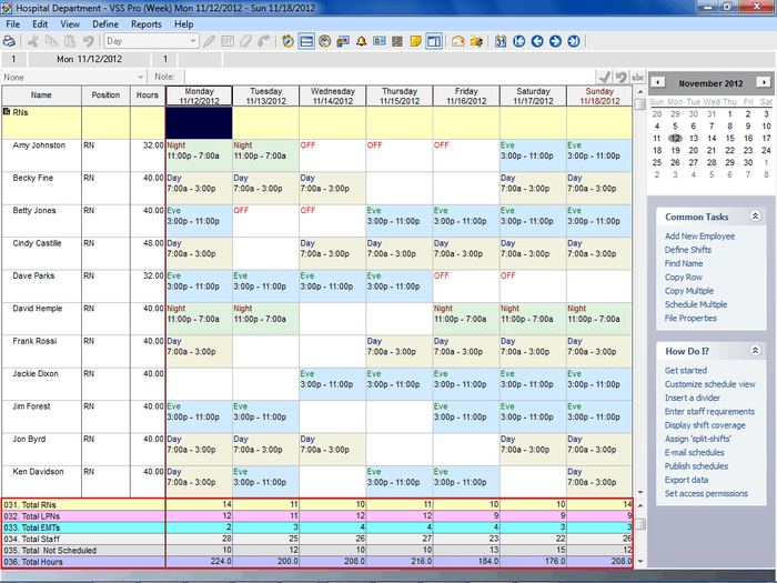 Biareview Visual Staff Scheduler
