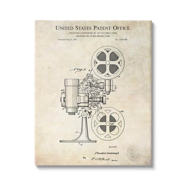 Biareview.com - Stupell Industries Vintage Movie Camera Cinema ...