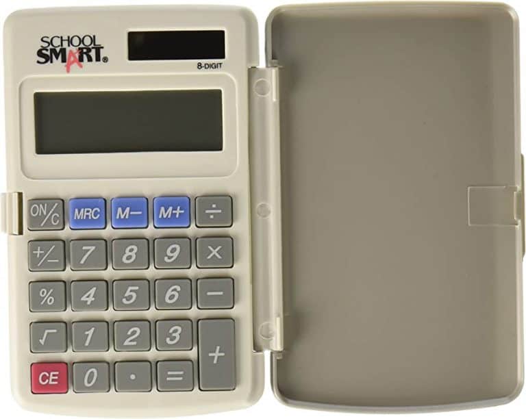 Biareview.com - School Smart 8-Digit LCD Dual Power Pocket Calculator